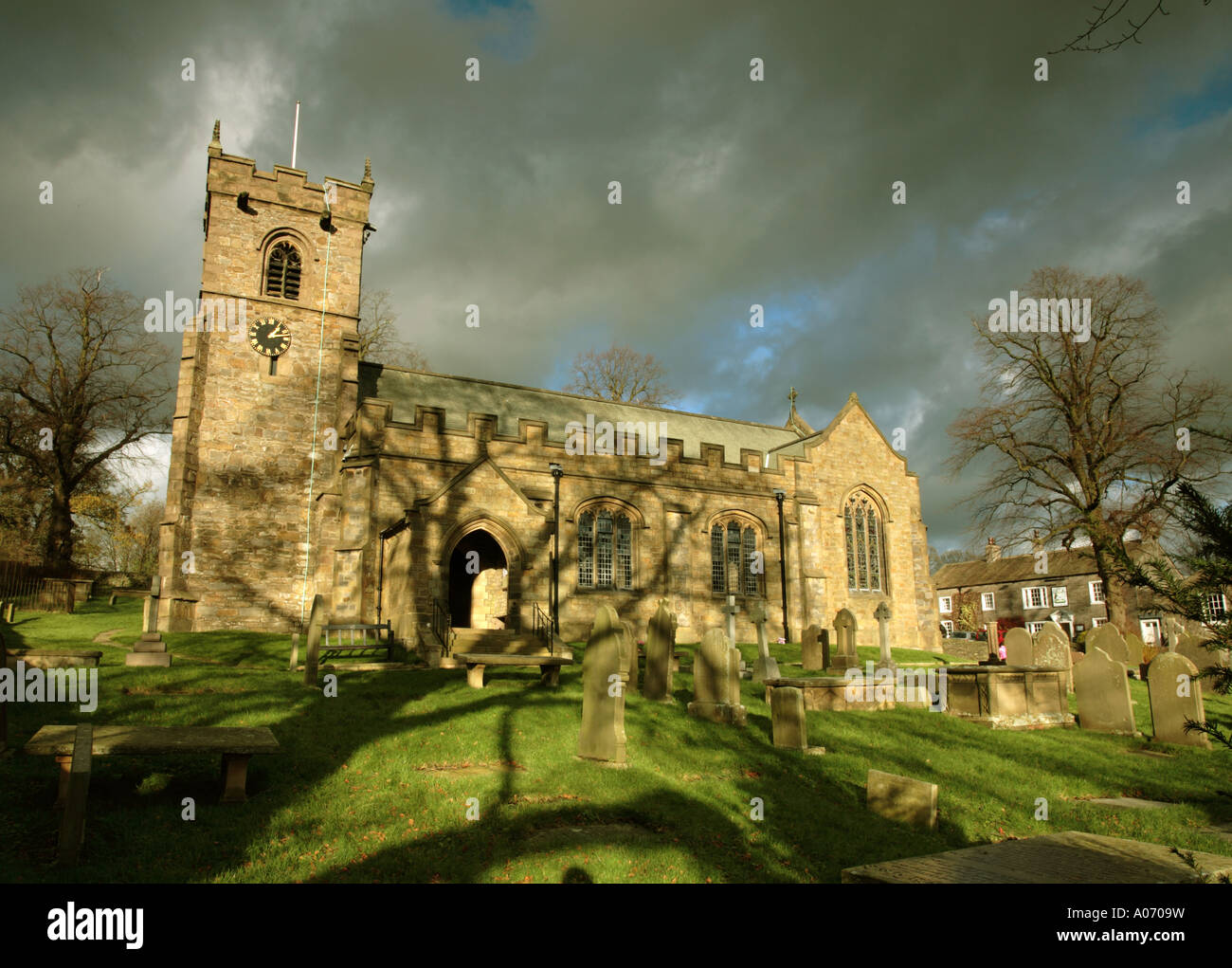 Downham village church hi-res stock photography and images - Alamy