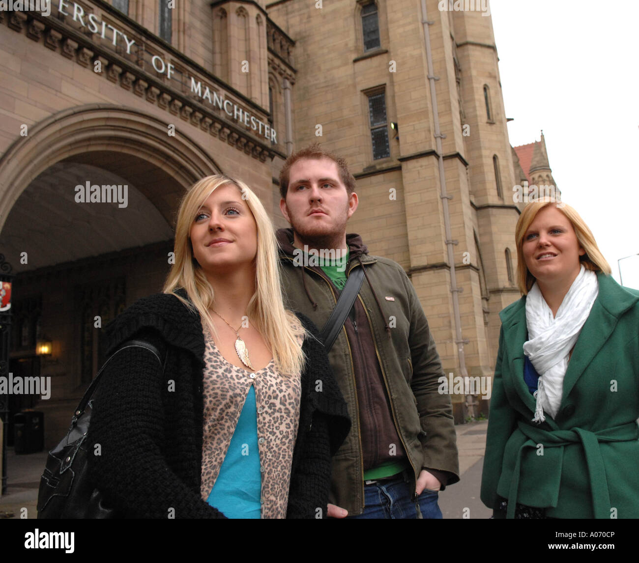 Copyright Pic by Howard Barlow MANCHESTER UNIVERSITY STUDENTS Stock ...