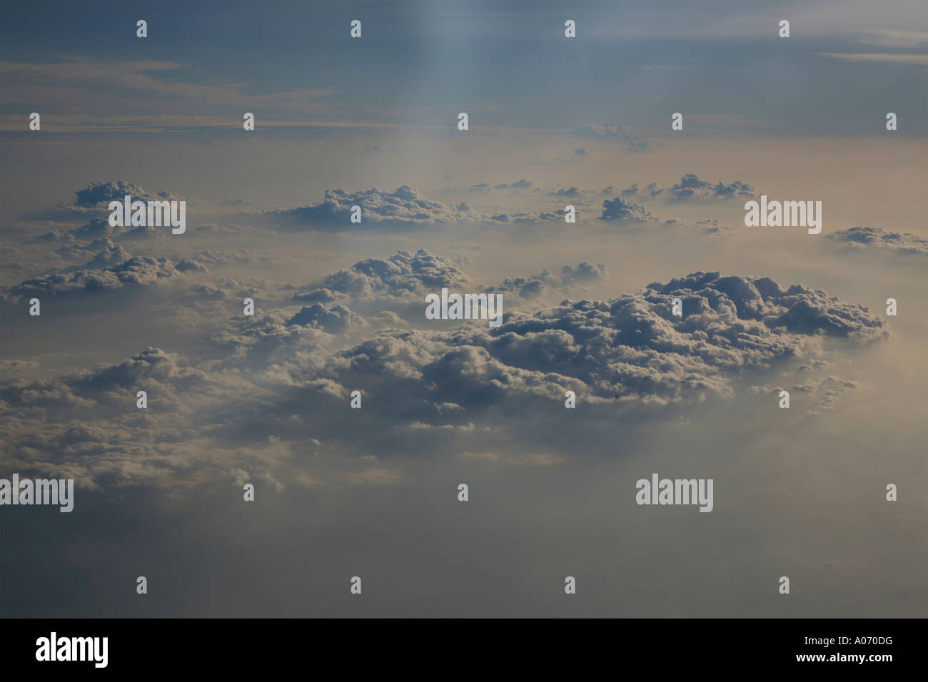 dramatic clouds as taken from high above in an airplane Stock Photo - Alamy