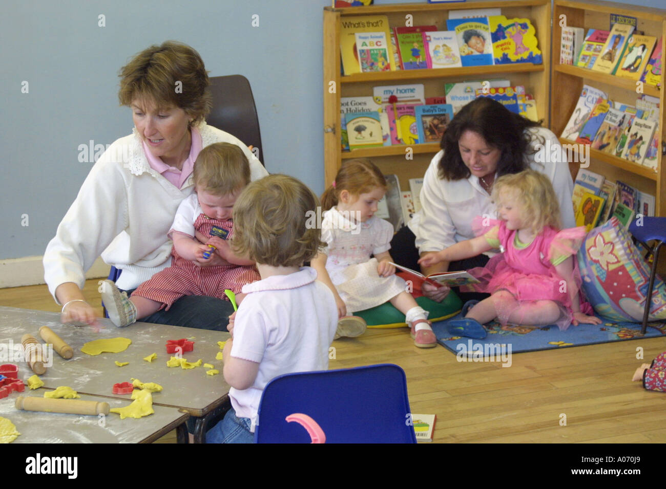 nursery classroom scene Stock Photo - Alamy