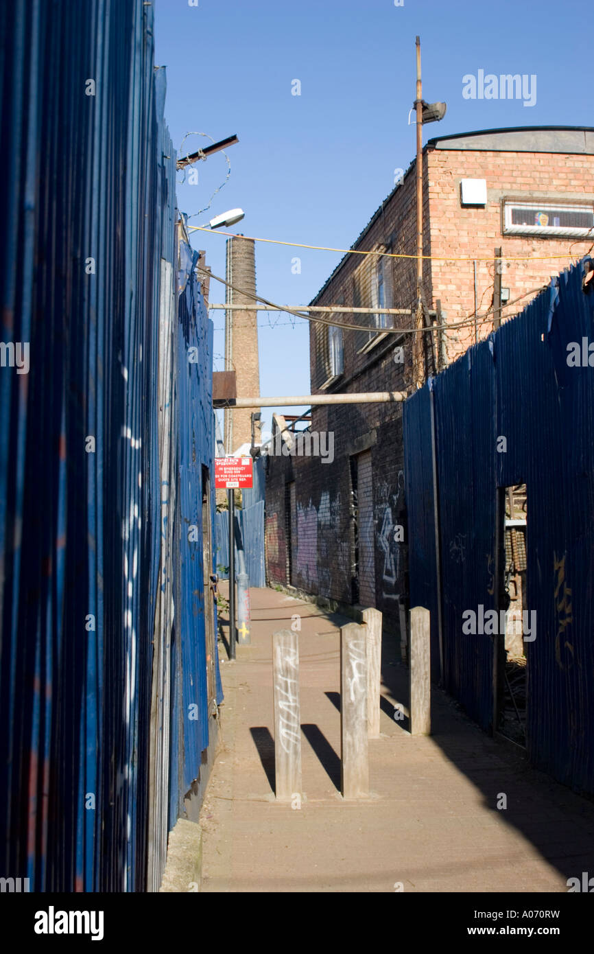 path through industrial area in East London Stock Photo - Alamy