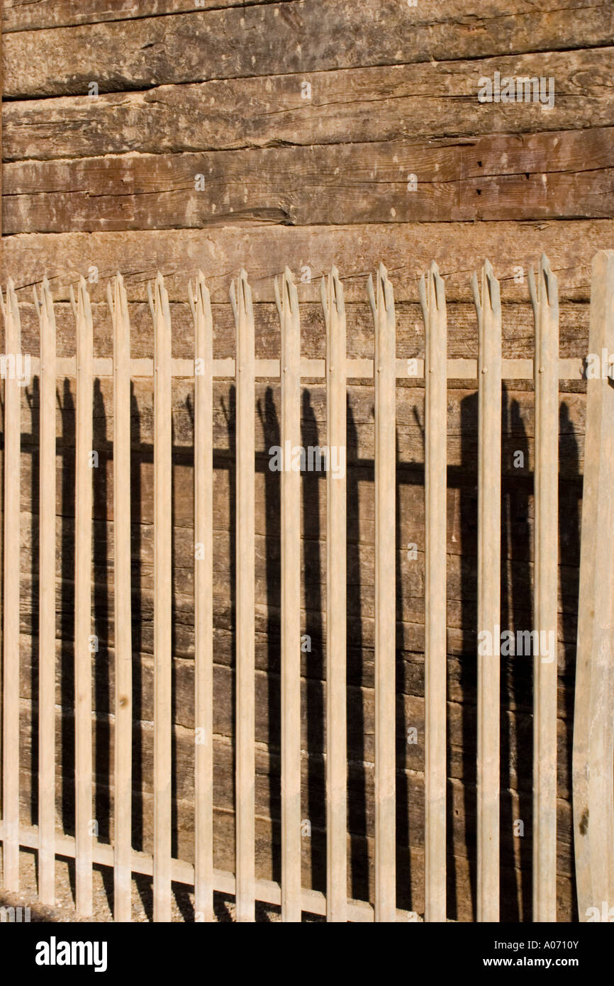 stack of sleepers and rails Stock Photo - Alamy