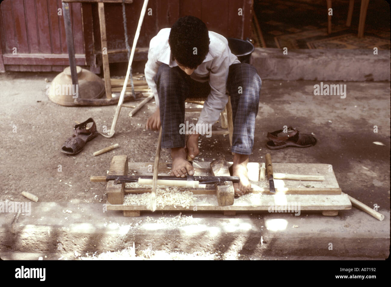 Craftsman carpenter working with his feet hi-res stock photography and ...