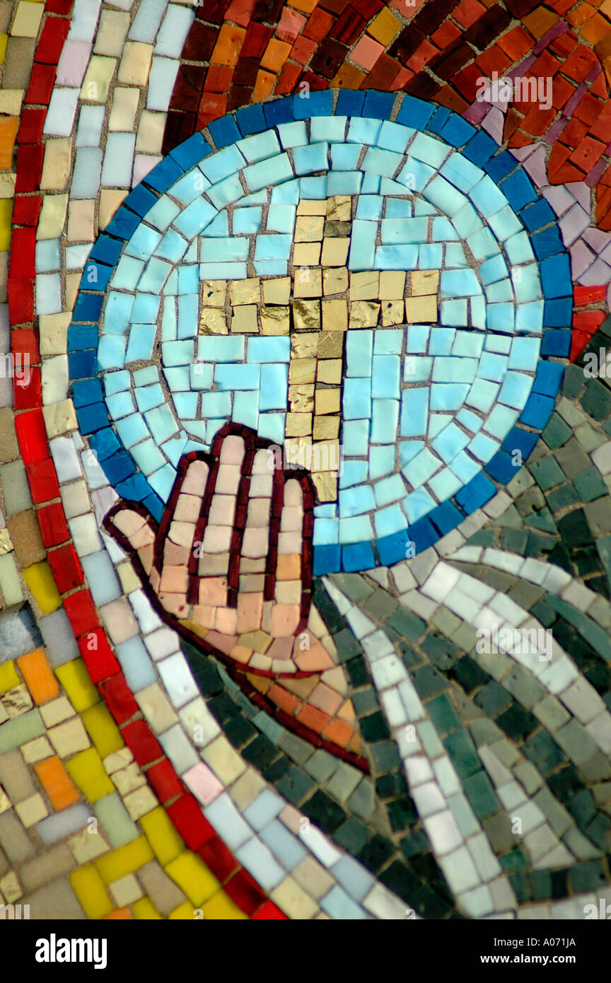 Byzantine Catholic church and its glass art and crosses and Icons and ...