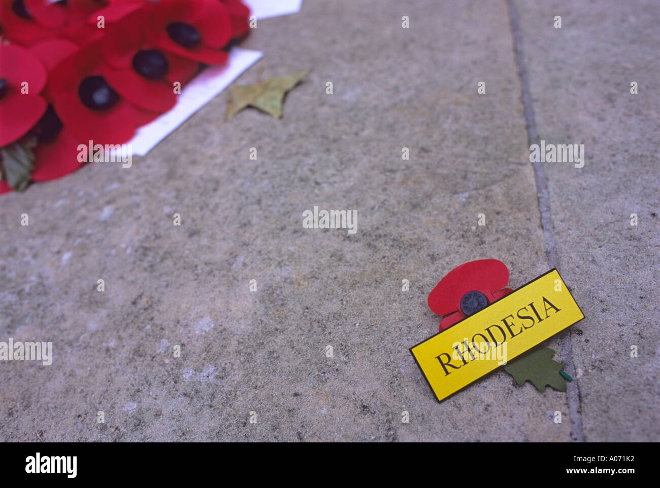 "^Poppy for ^Rhodesia, (Zimbabwe), "Cenotaph War Memorial", Whitehall ...