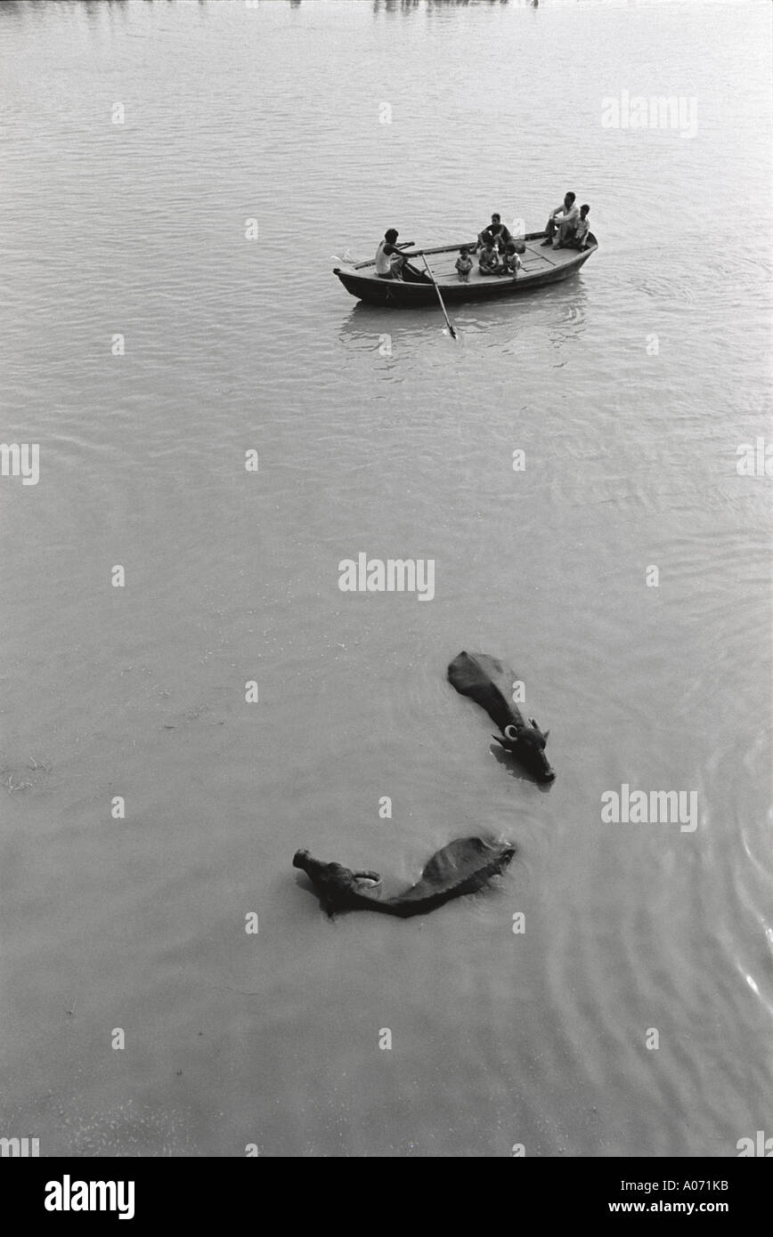 Crossing the Ganges Kanpur Uttar Pradesh India Stock Photo - Alamy