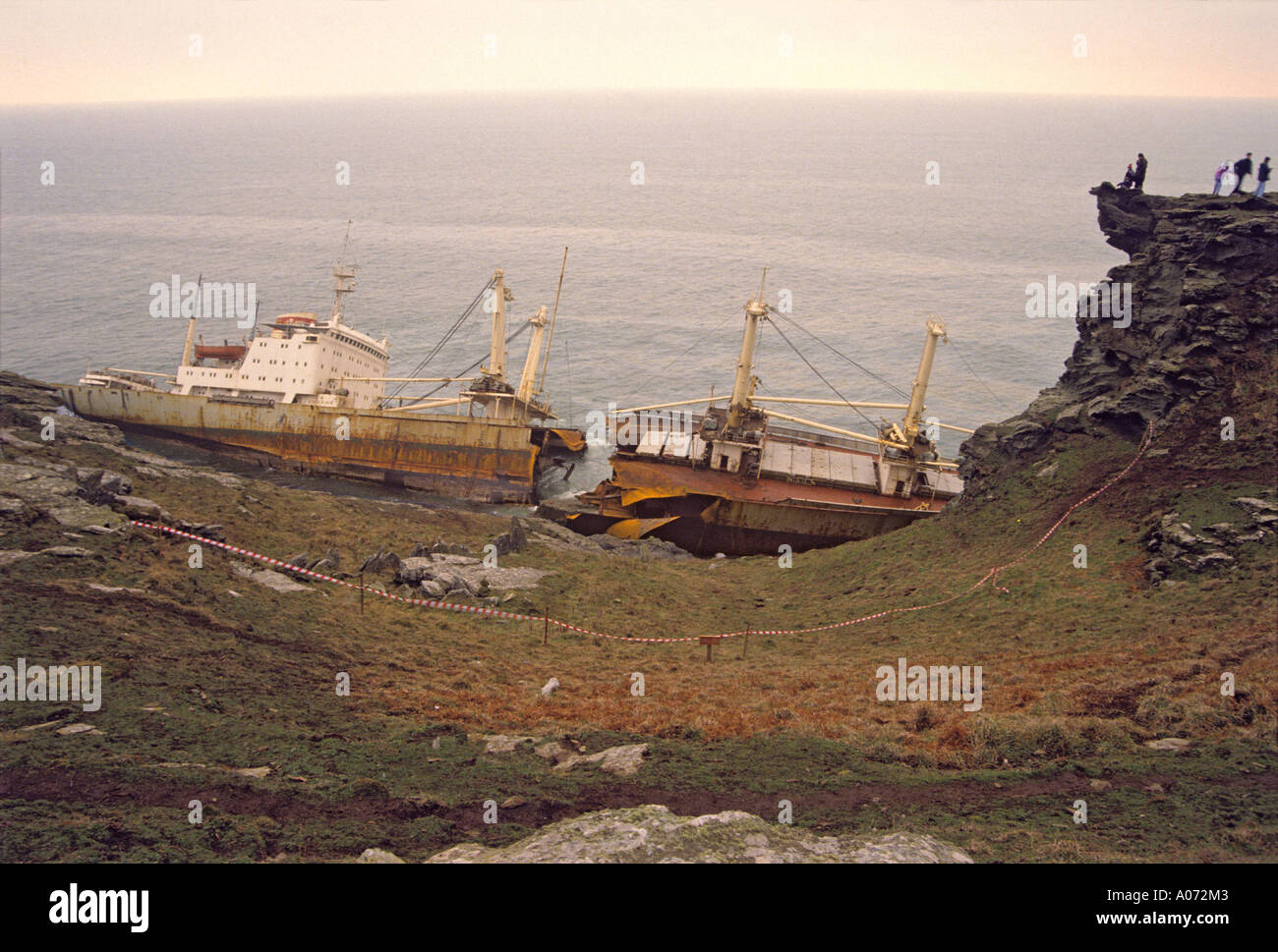 "^Shipwreck, ^sightseers, "Start Point", Devon Stock Photo - Alamy