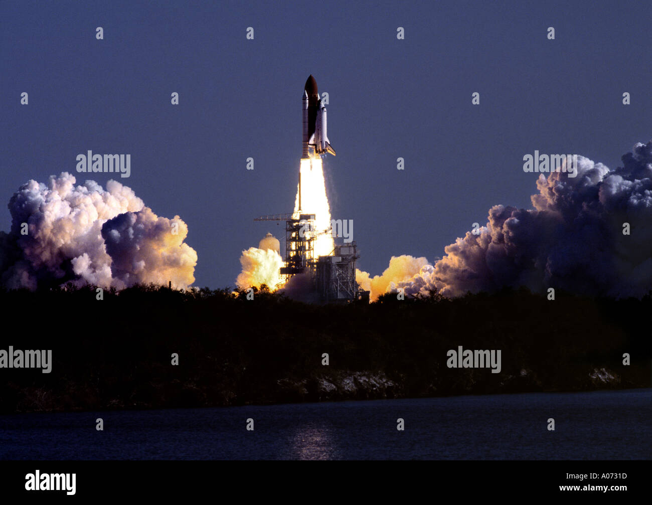 Shuttle Endeavor Launch KSC NASA Florida USA Stock Photo - Alamy
