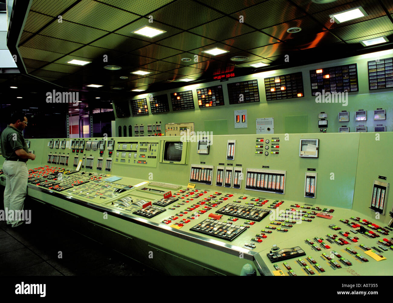 Control Panels Control Room Themoelectric Power Plant Stock Photo - Alamy