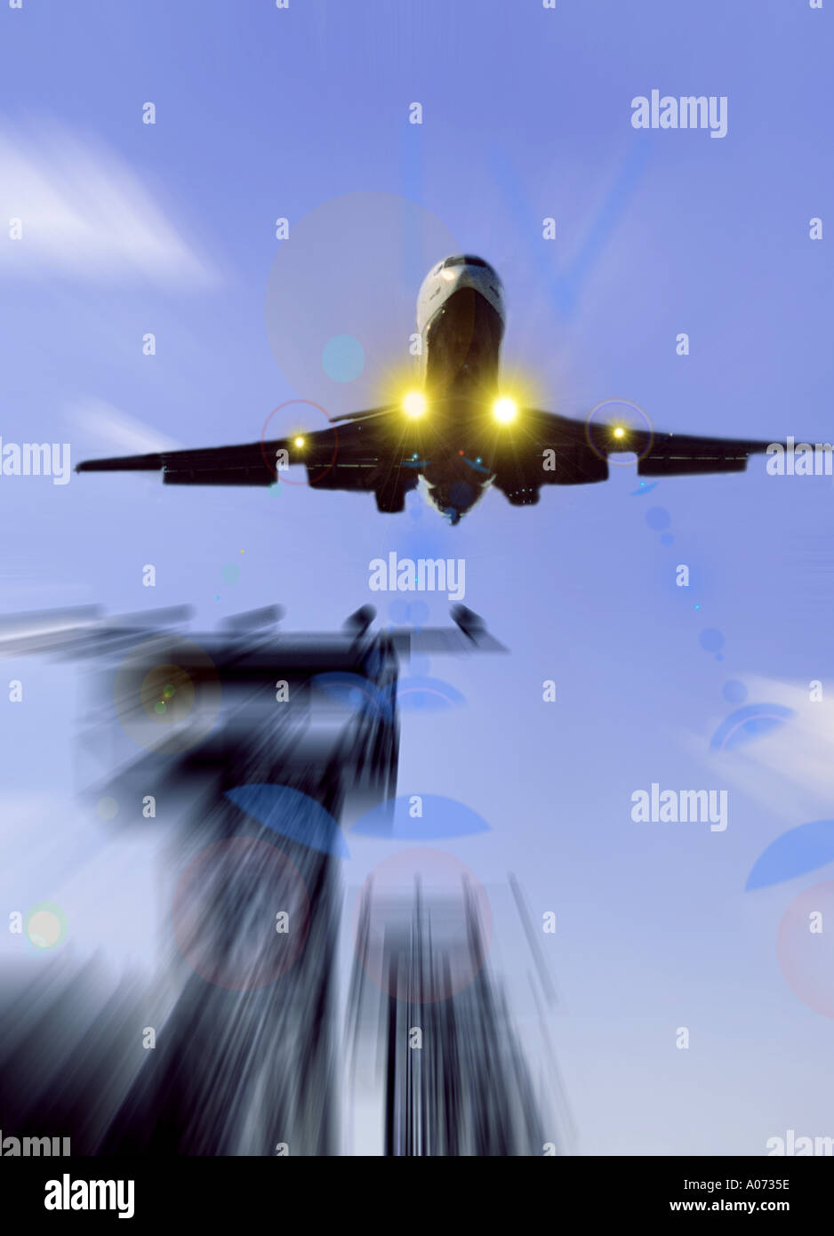 Airplane Landing Boeing 737 Miami Florida USA Stock Photo - Alamy