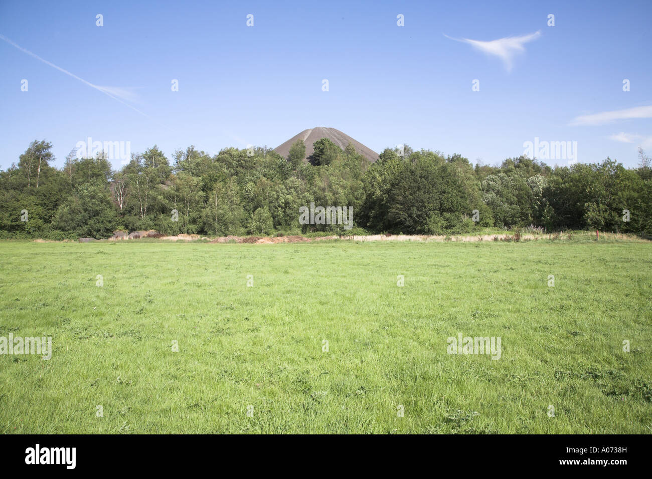 Coal mine waste heap Midsomer Norton Somerset England Stock Photo - Alamy