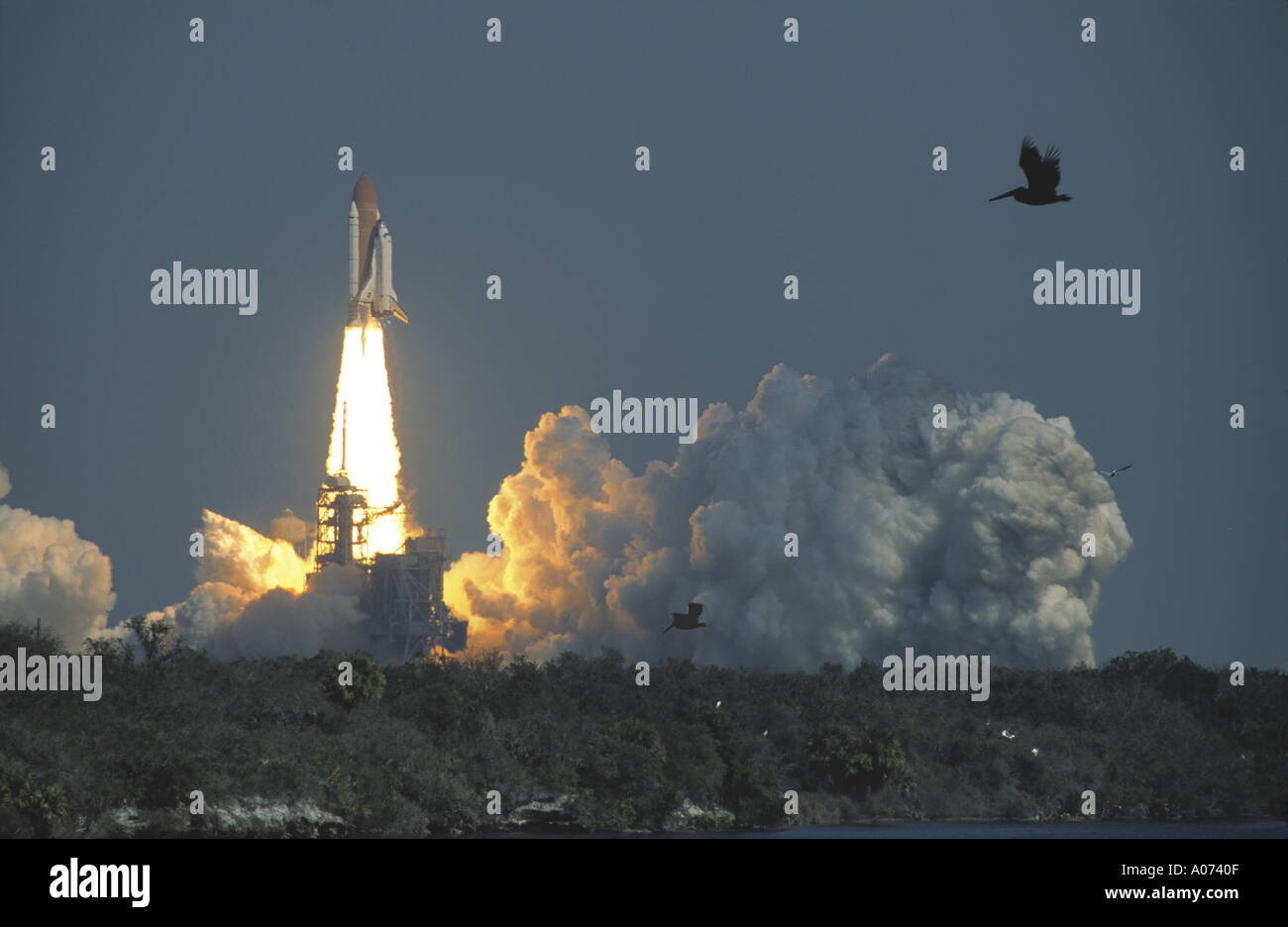 Shuttle Launch NASA - KSC Florida USA Stock Photo - Alamy