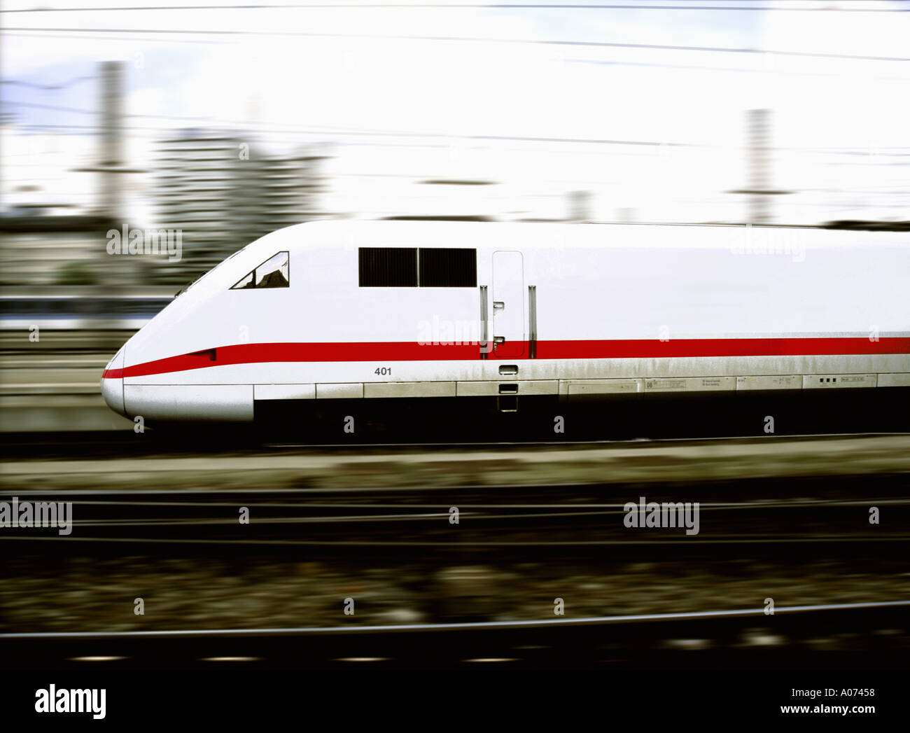 Bullet Train ICE Germany Stock Photo - Alamy