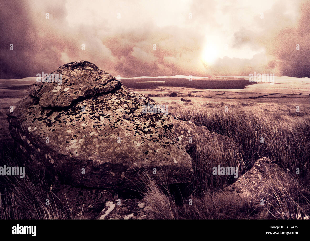 Dartmoor moors rain hi-res stock photography and images - Alamy