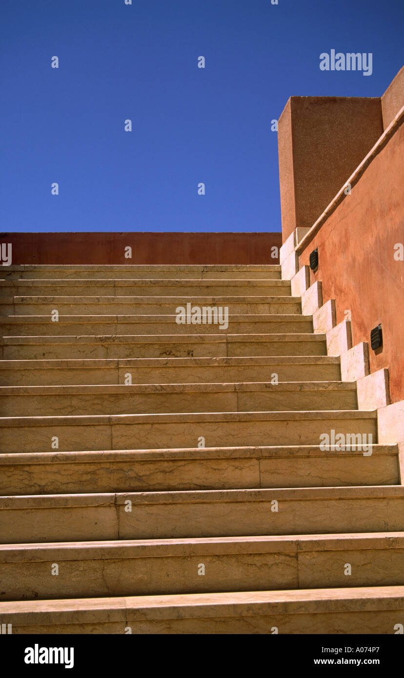 Stairs steps and blue sky Stock Photo - Alamy