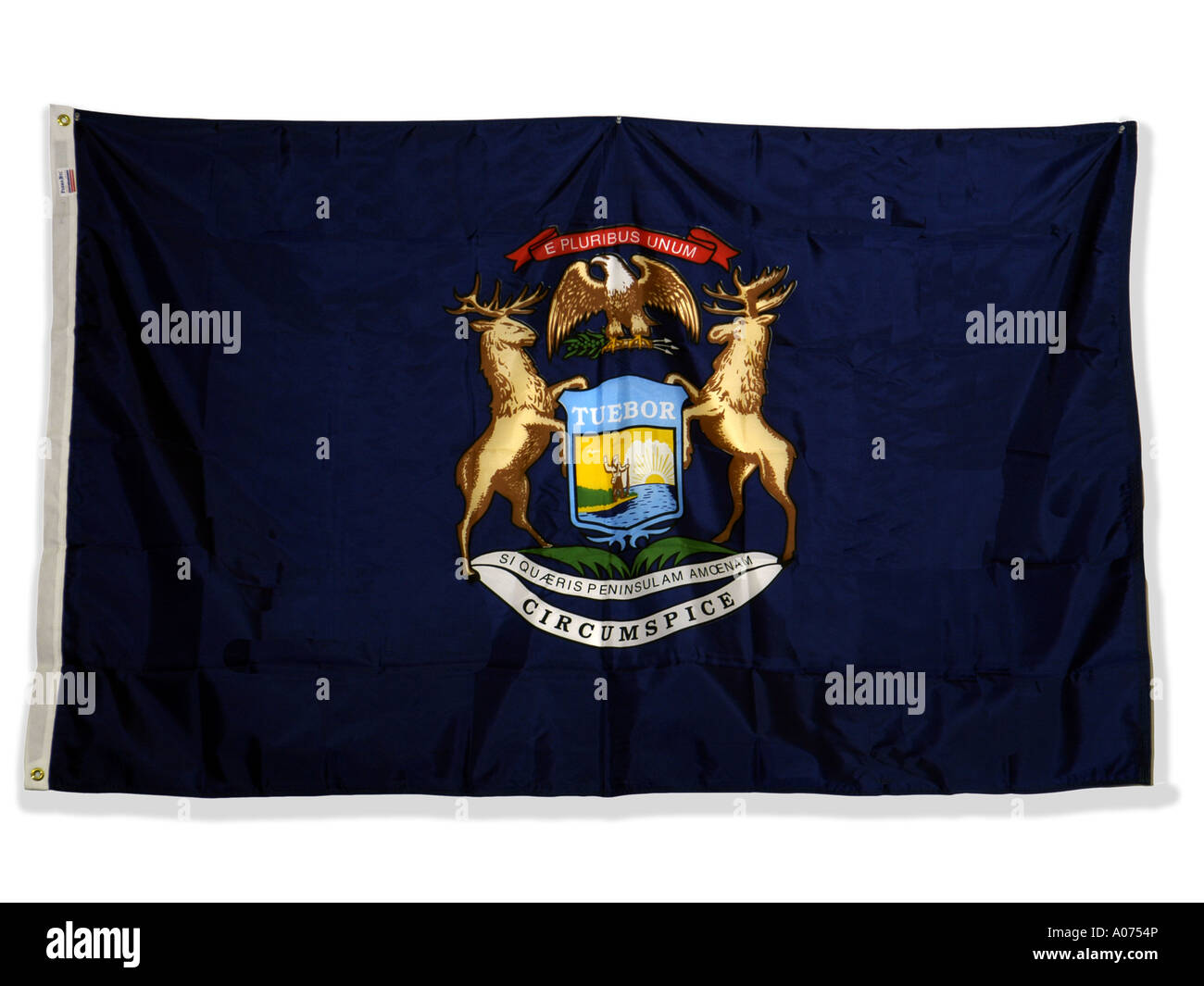 Michigan state flag hi-res stock photography and images - Alamy