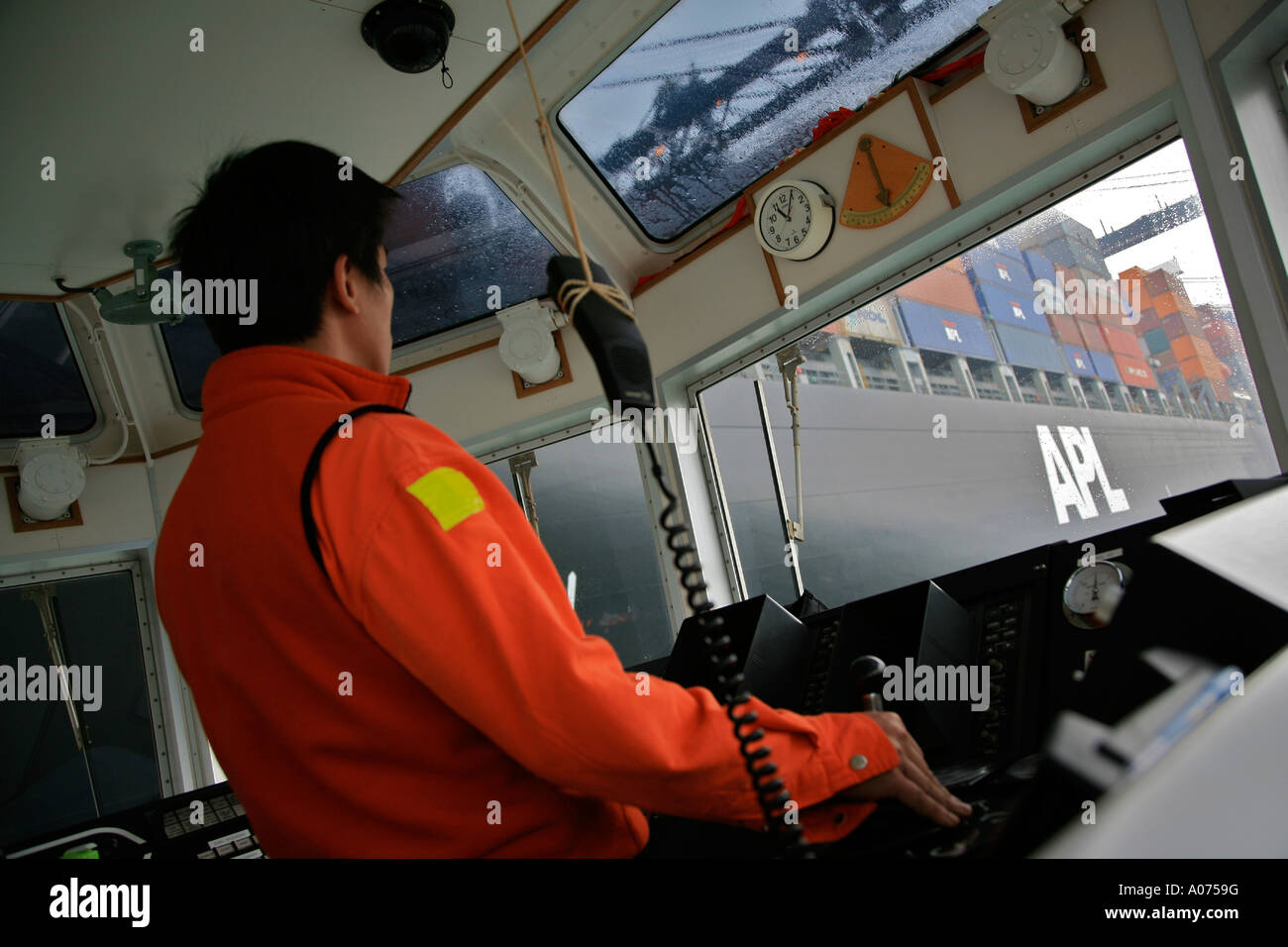 Tug boat captain hi-res stock photography and images - Alamy