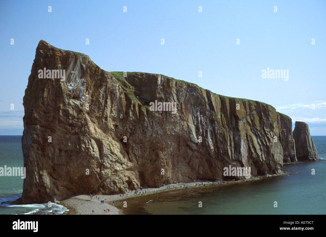 Perce Rock Gaspe Quebec Canada Stock Photo - Alamy