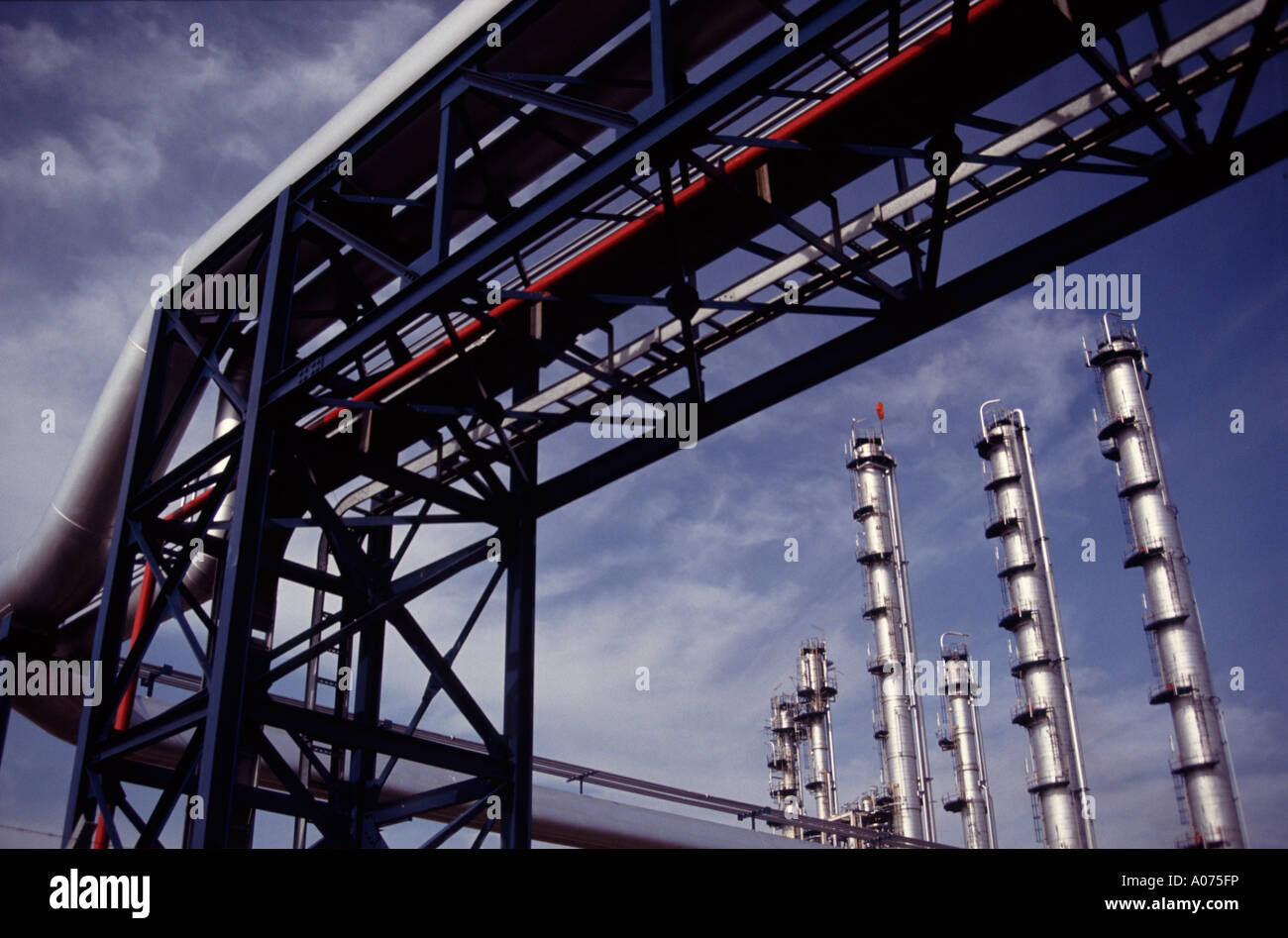 petrochemical plant pipes and superstructure at china petroleum in ...