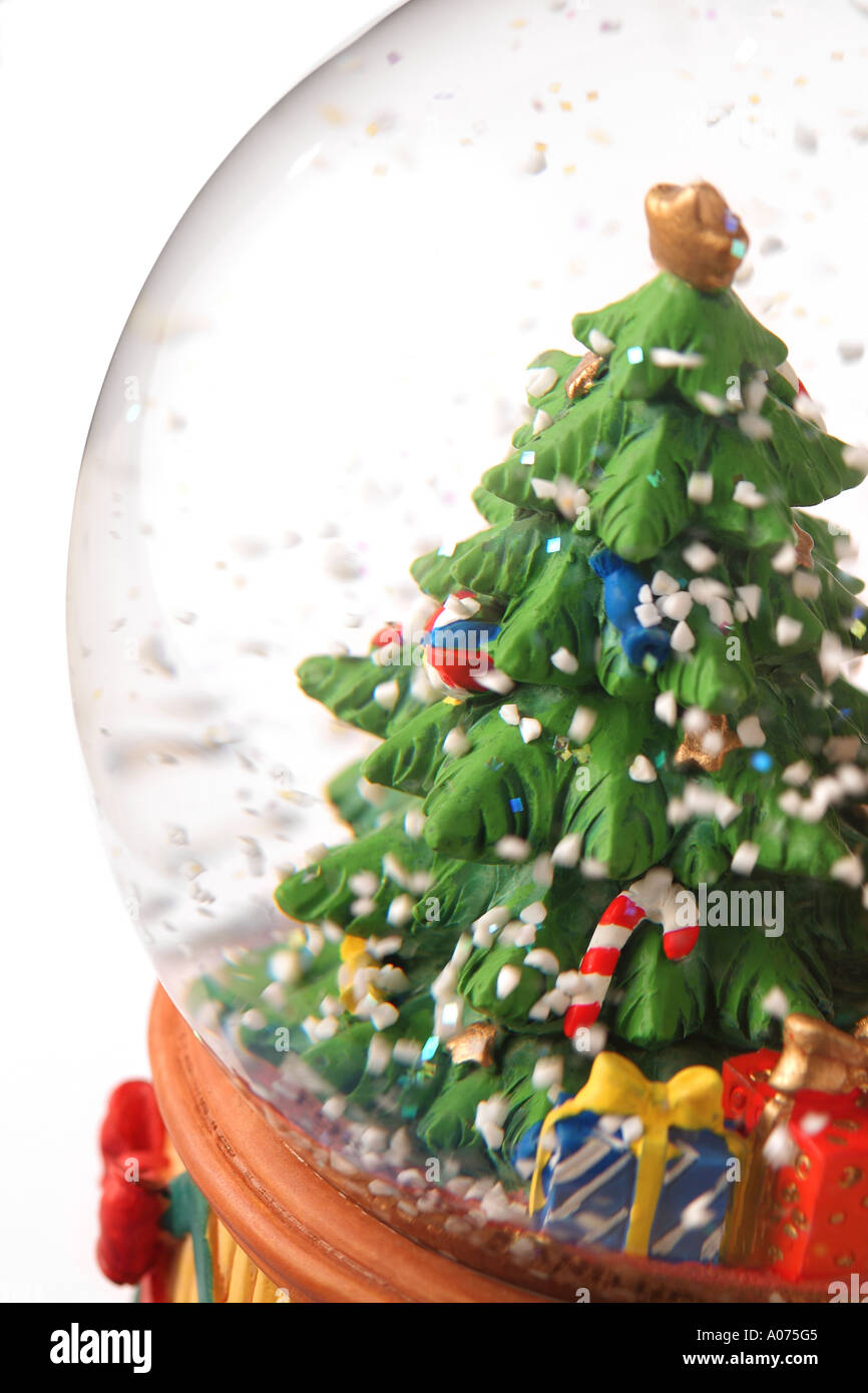 christmas snow dome Stock Photo - Alamy