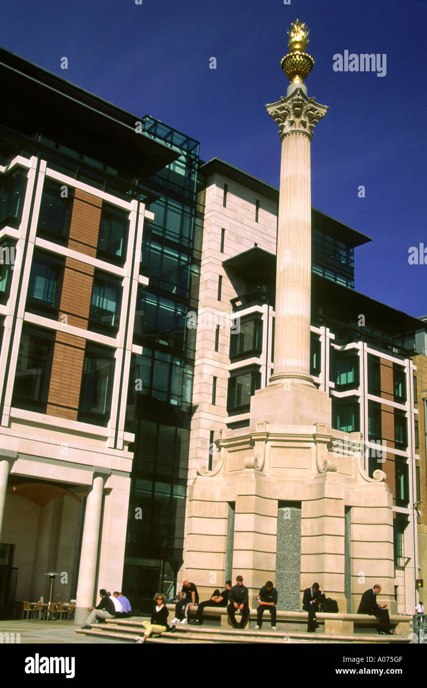 London, Paternoster Square Column Stock Photo - Alamy