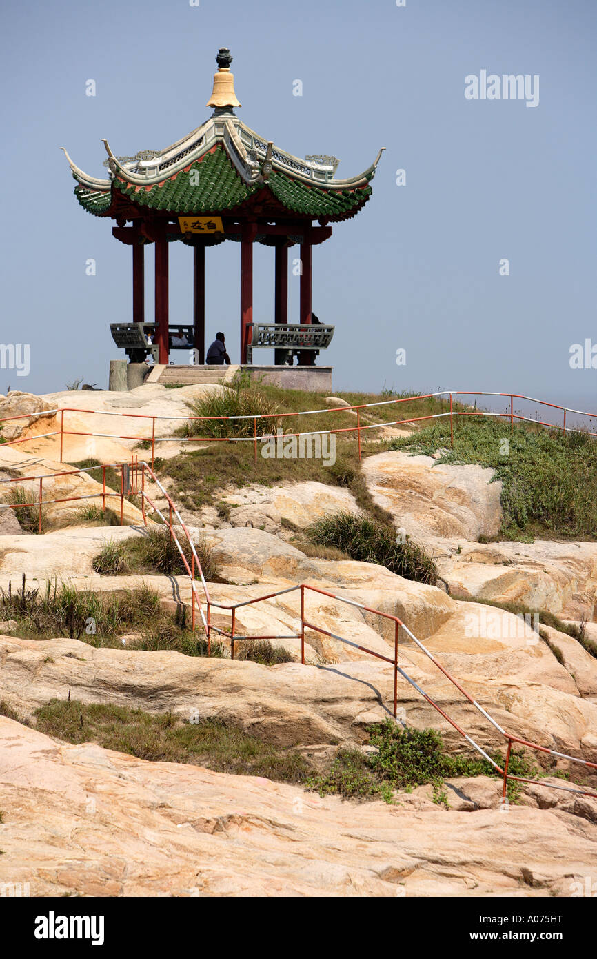 Pagoda, Beach Scene, Putuoshan, China Stock Photo - Alamy