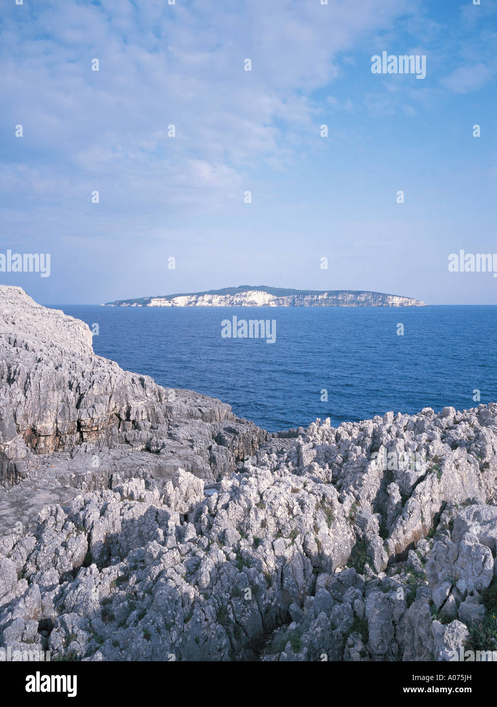 Anti Paxos Island viewed from Paxos Greece Stock Photo - Alamy