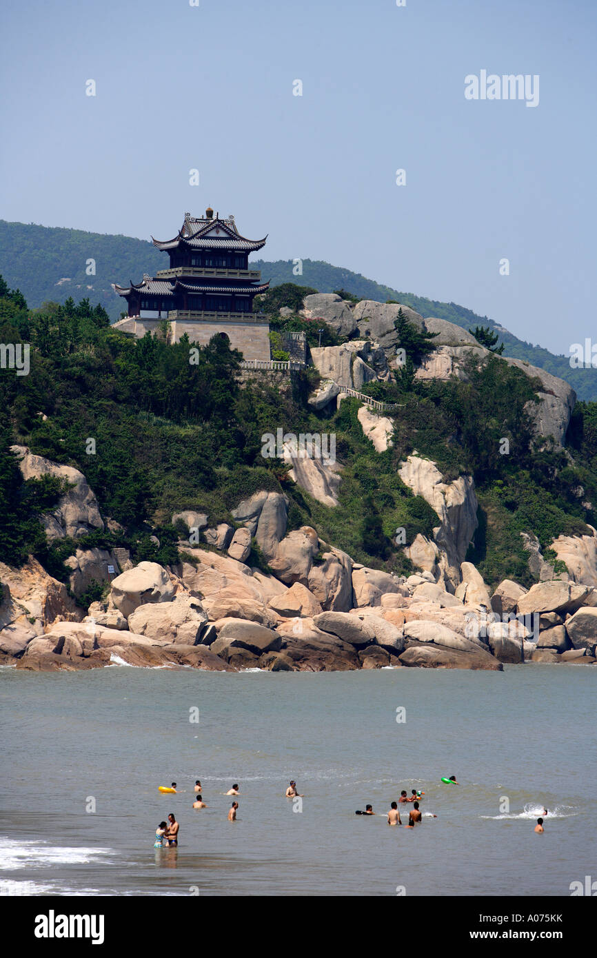 Beach Scene, Putuoshan, China Stock Photo - Alamy