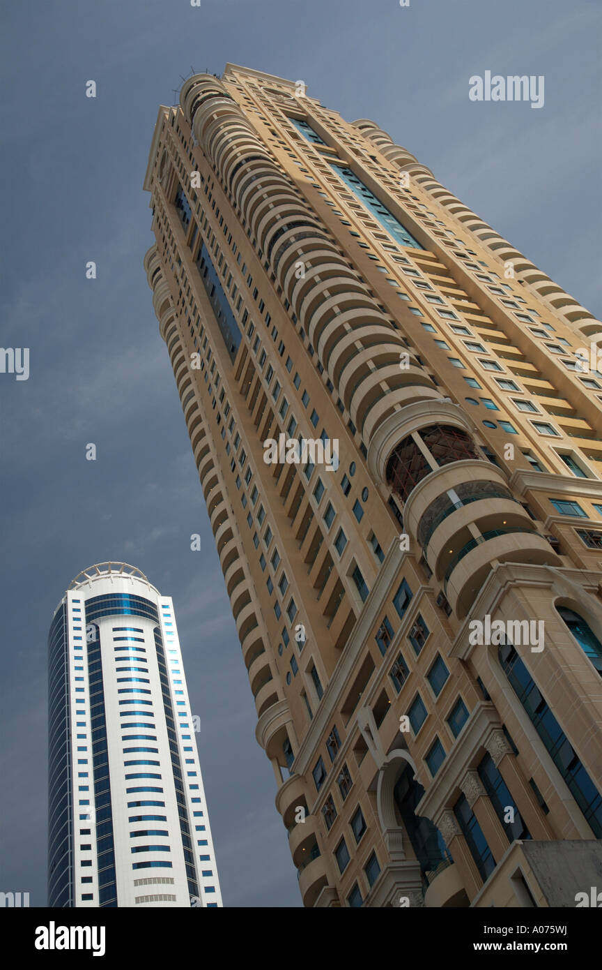 Hi Tech Building in Dubai skyline skyscraper high rise Stock Photo - Alamy