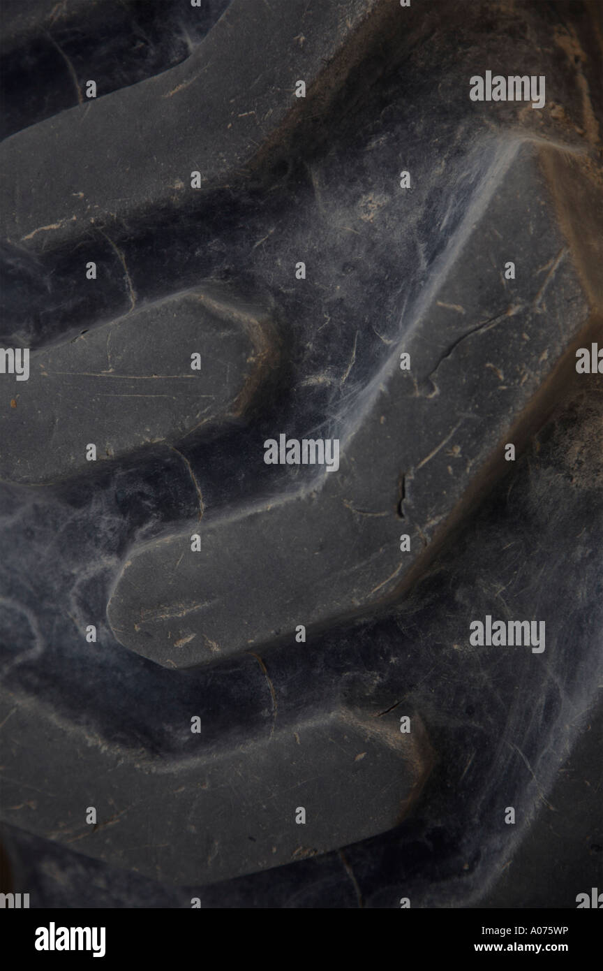 graphic shot of industrial tyre tread showing depth of tread shot at ...