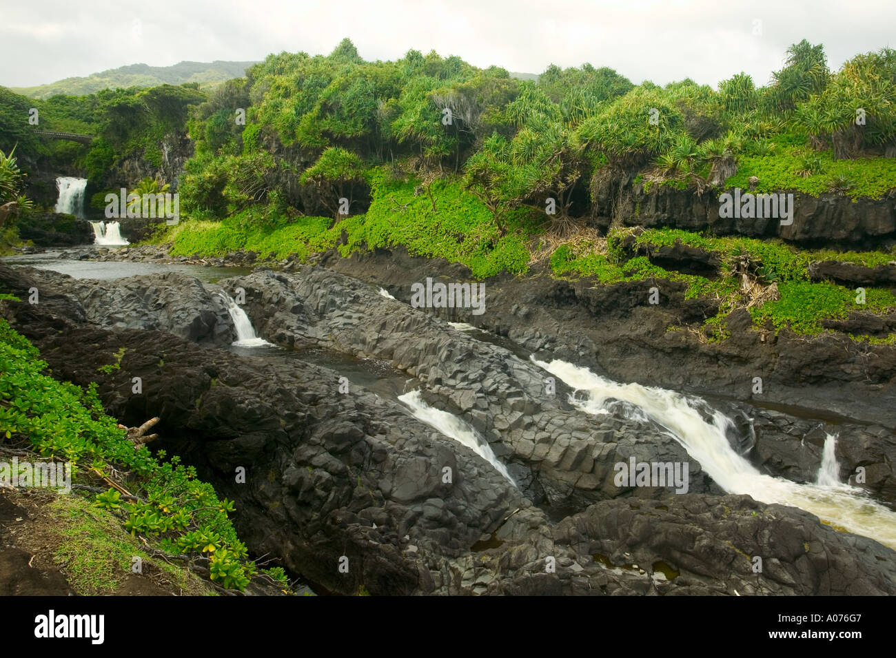 Seven pools Hawaii Kona Coast Stock Photo - Alamy