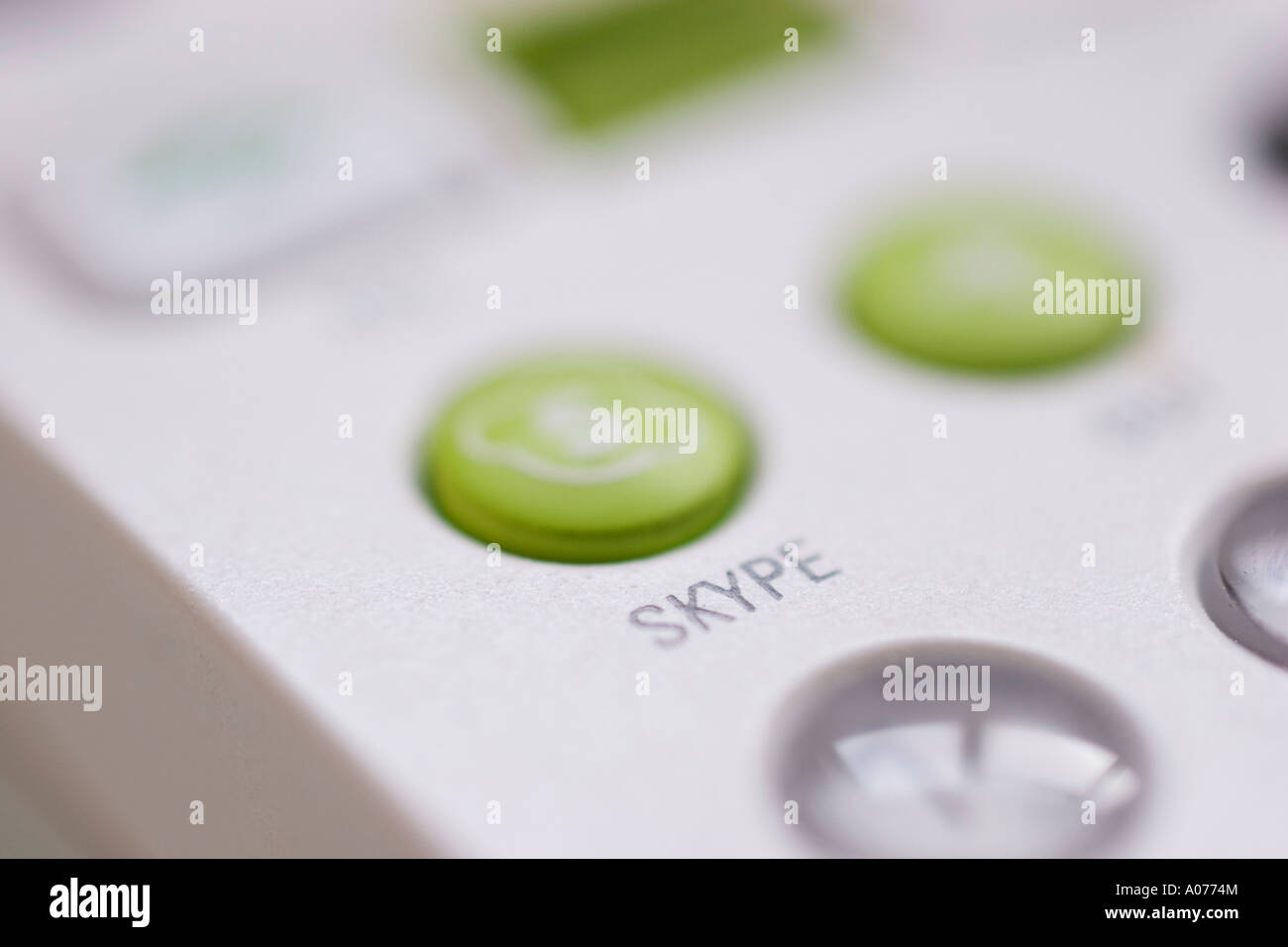 Skype phone with skype button Voice over Internet Protocol also called ...