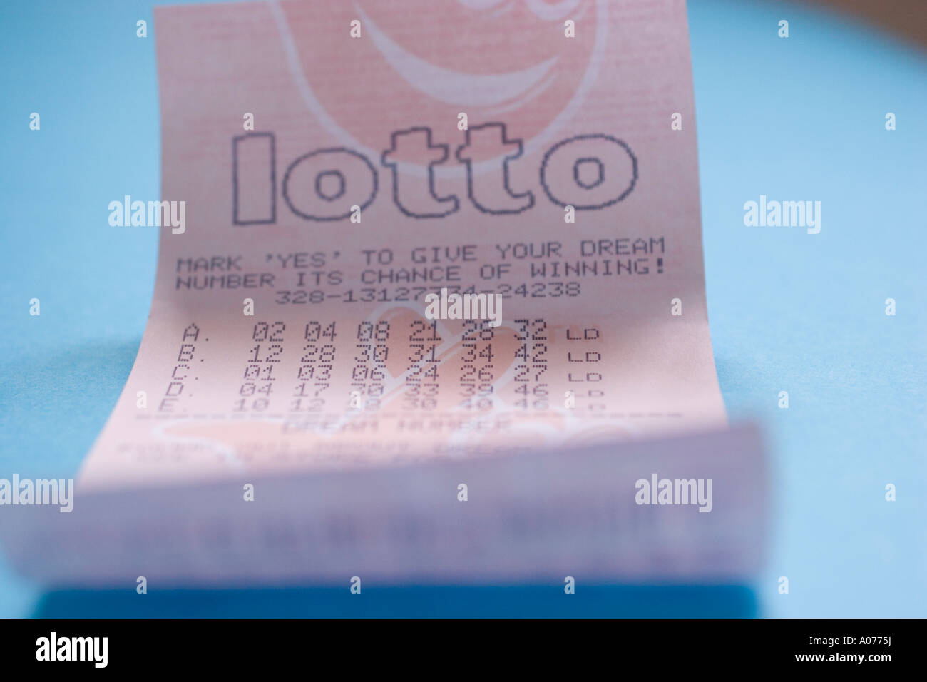 UK Lotto National Lottery Ticket Stock Photo Alamy uk-lotto-national-lottery-ticket-stock-photo-alamy