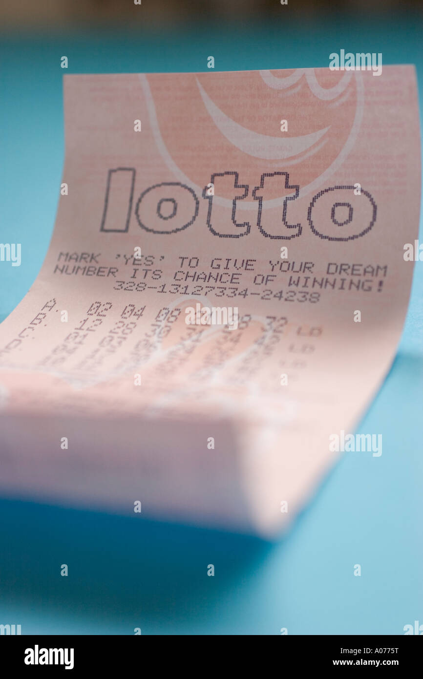 UK Lotto National Lottery ticket Stock Photo - Alamy