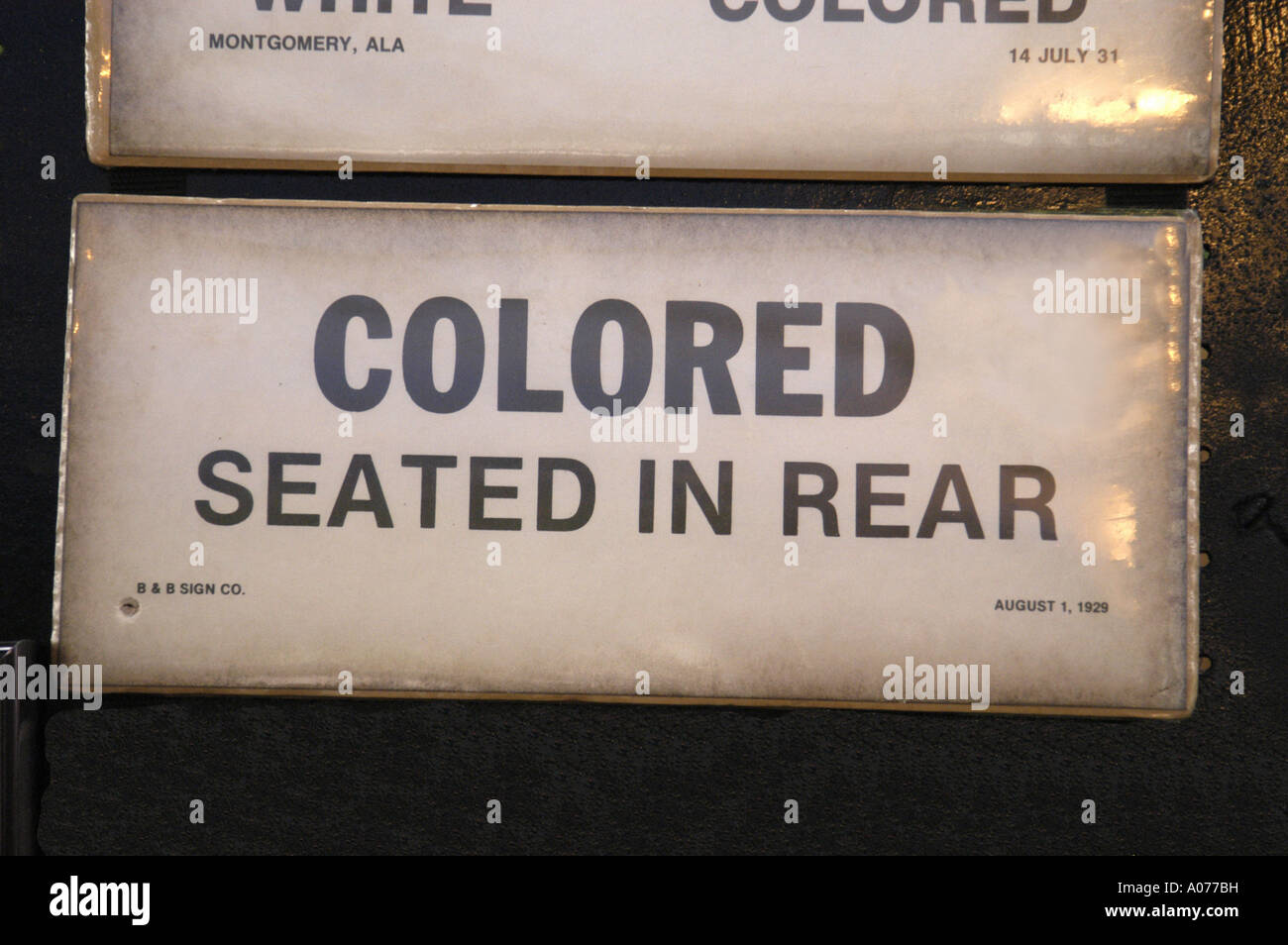 P24 056 Afroamerican Music Fest, Seated In Rear Sign, Segregation, Hart ...
