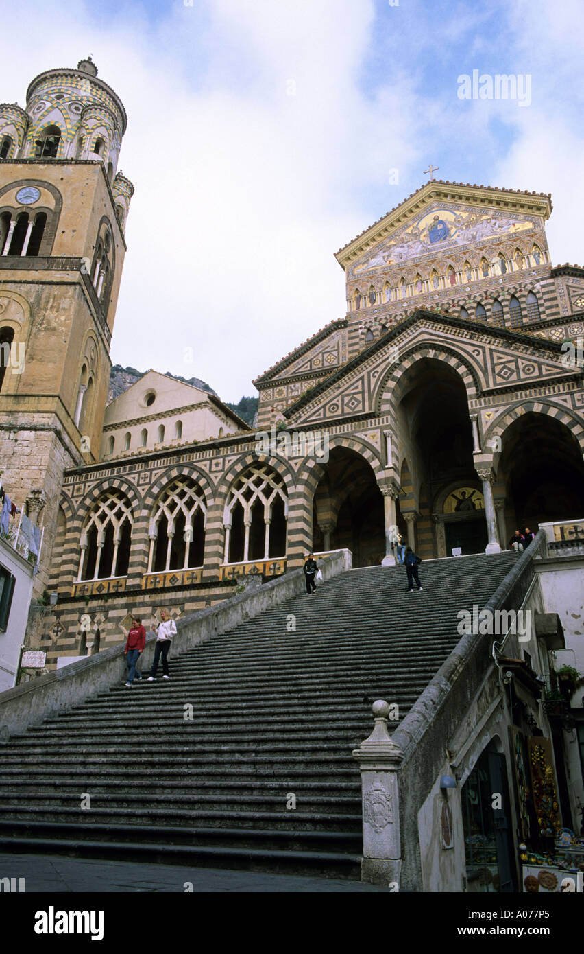The Duomo and steps at Amalfi, Italy Stock Photo - Alamy