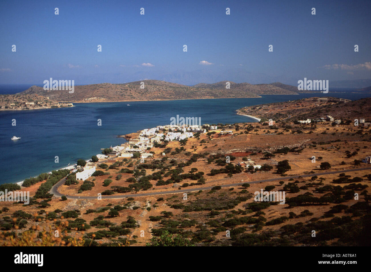 The panorama of spinalonga island hi-res stock photography and images ...