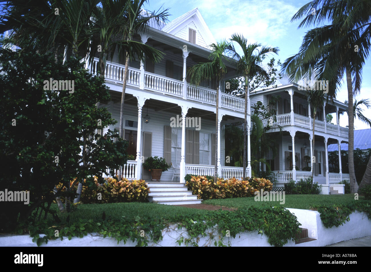 Pair of Identical Houses in Typical Style Key West Florida USA United ...