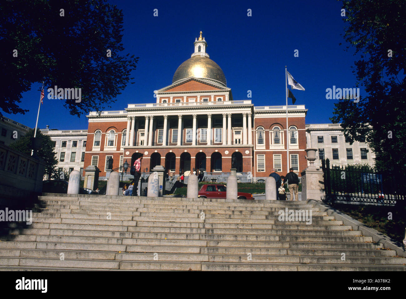 The State Capitol Building in Boston, Massachusetts Stock Photo - Alamy