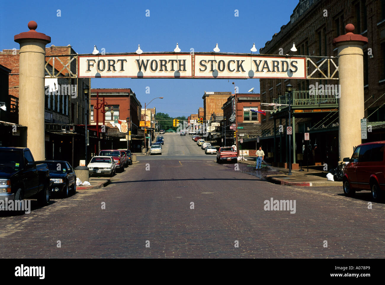 Fort Worth Stock Yards area of Fort Worth, Texas Stock Photo - Alamy