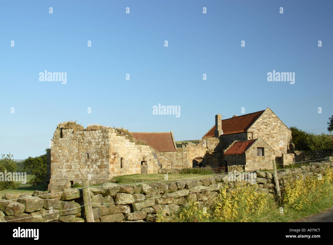 Danby Castle remains now part castle and part farmhouse one time ...