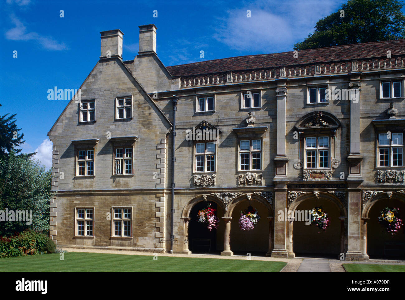 Magdalene College Pepys Building, University of Cambridge Stock Photo ...