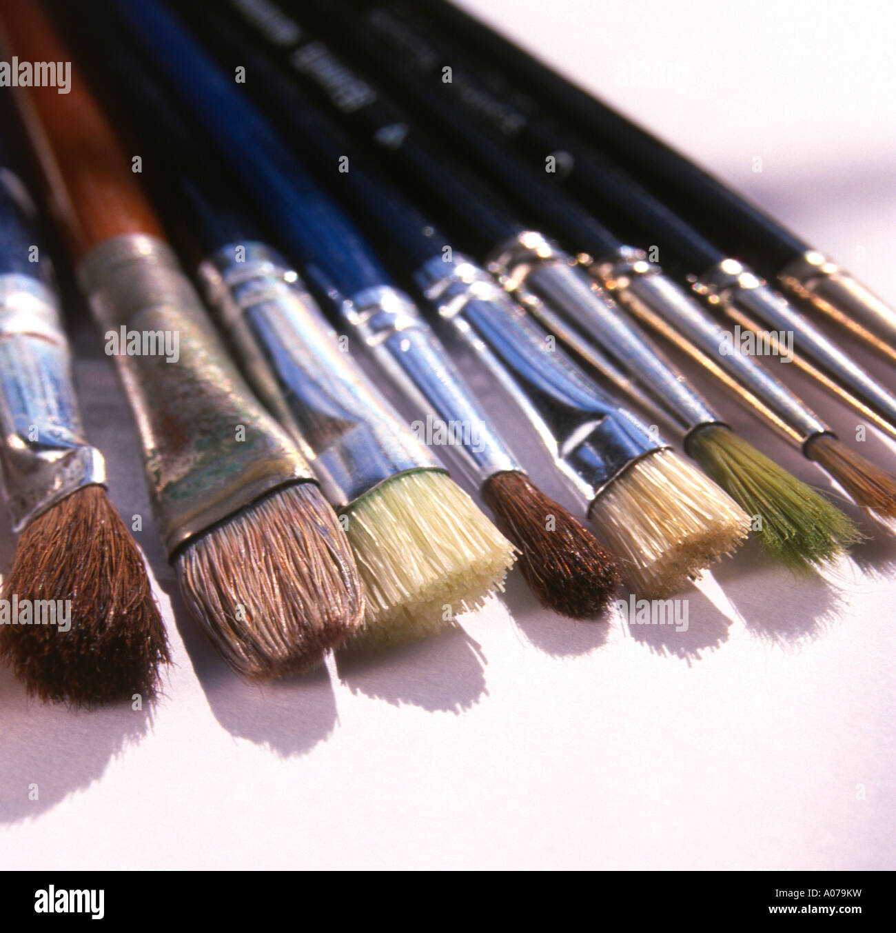 selection of paintbrushes Stock Photo - Alamy