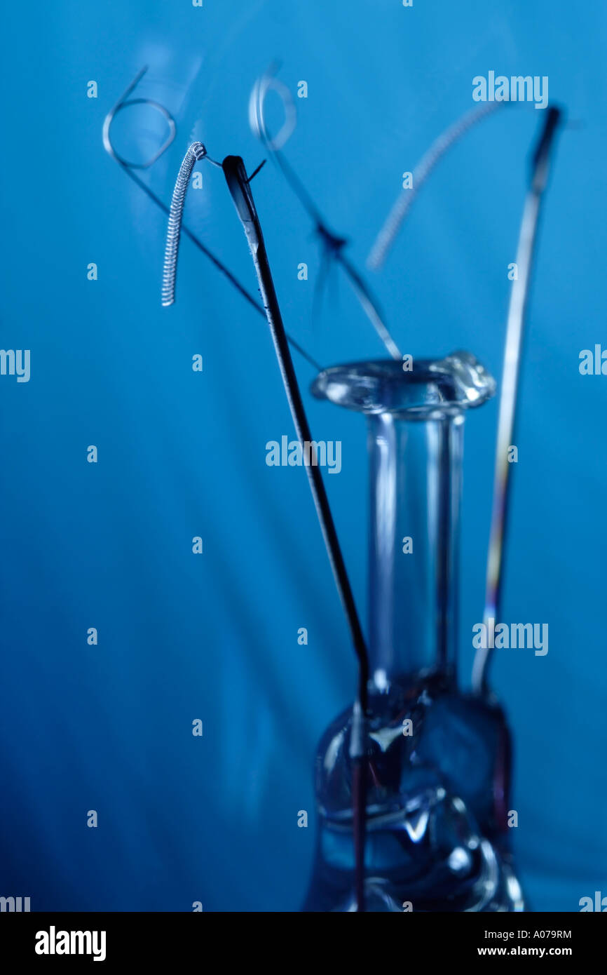 inside of incandescent light bulb showing broken filaments Stock Photo ...