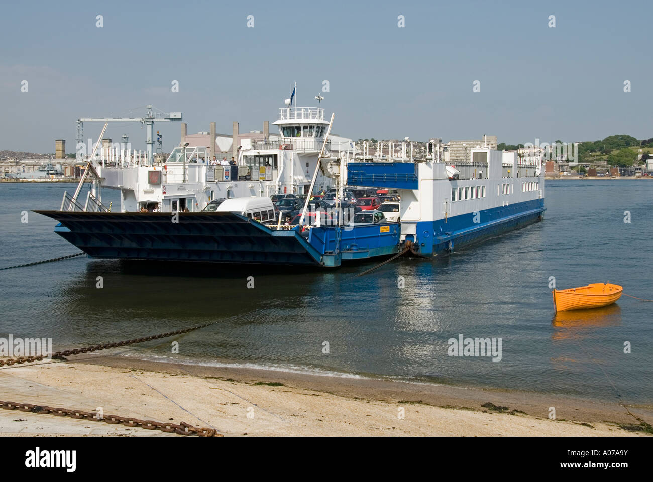 Arriving at Torpoint in Cornwall from Devonport Devon vehicle ...