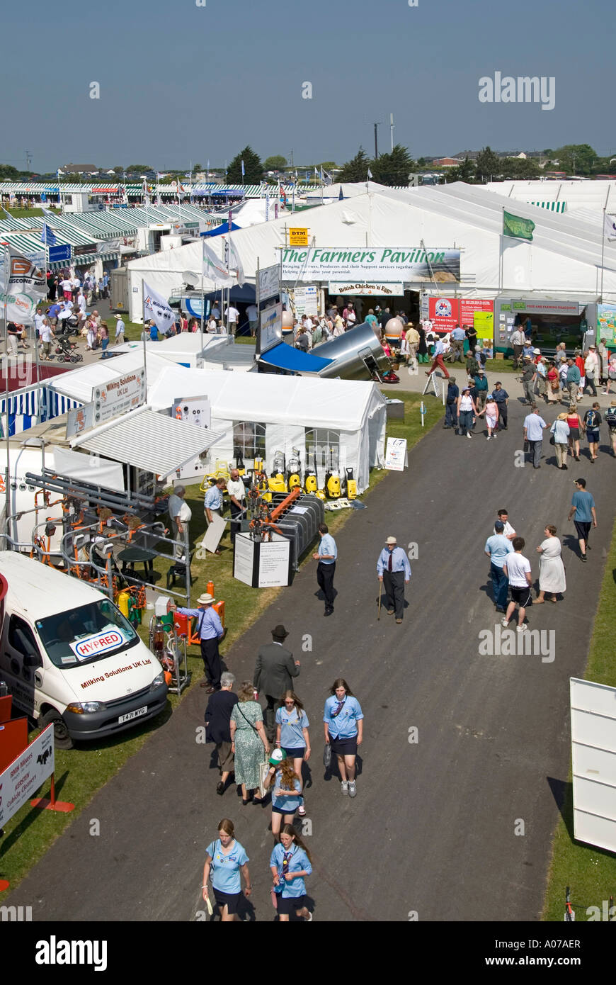 Royal cornwall show aerial view hi-res stock photography and images - Alamy