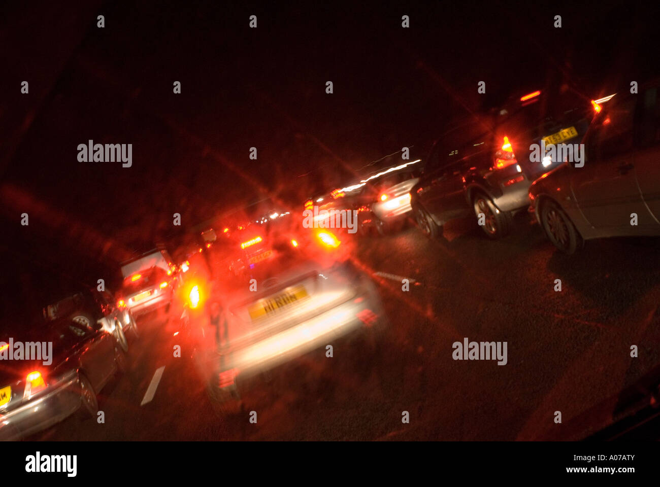 Traffic Jam At Night High Resolution Stock Photography and Images - Alamy
