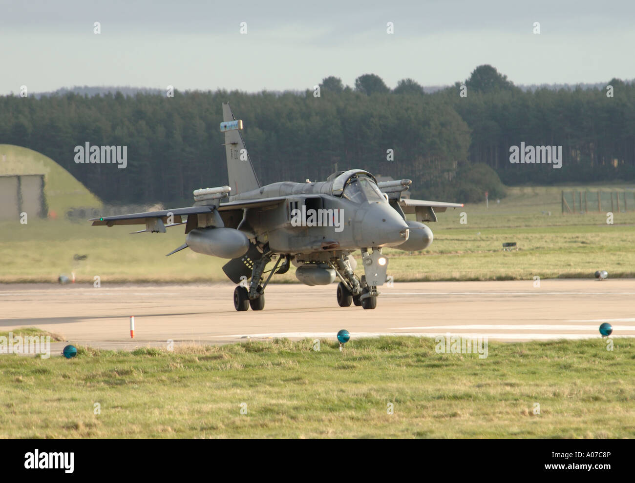 RAF SEPECAT Anglo-French Jaguar GR3A jet ground attack aircraft. XAV ...