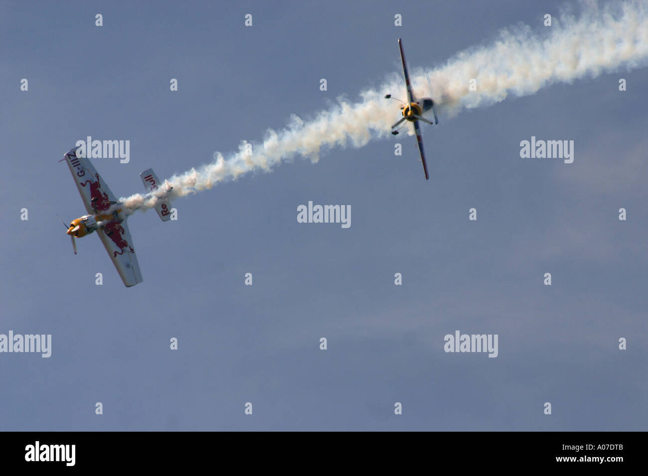 The Red Bull aeronautical display team at Margate Air Show Stock Photo ...