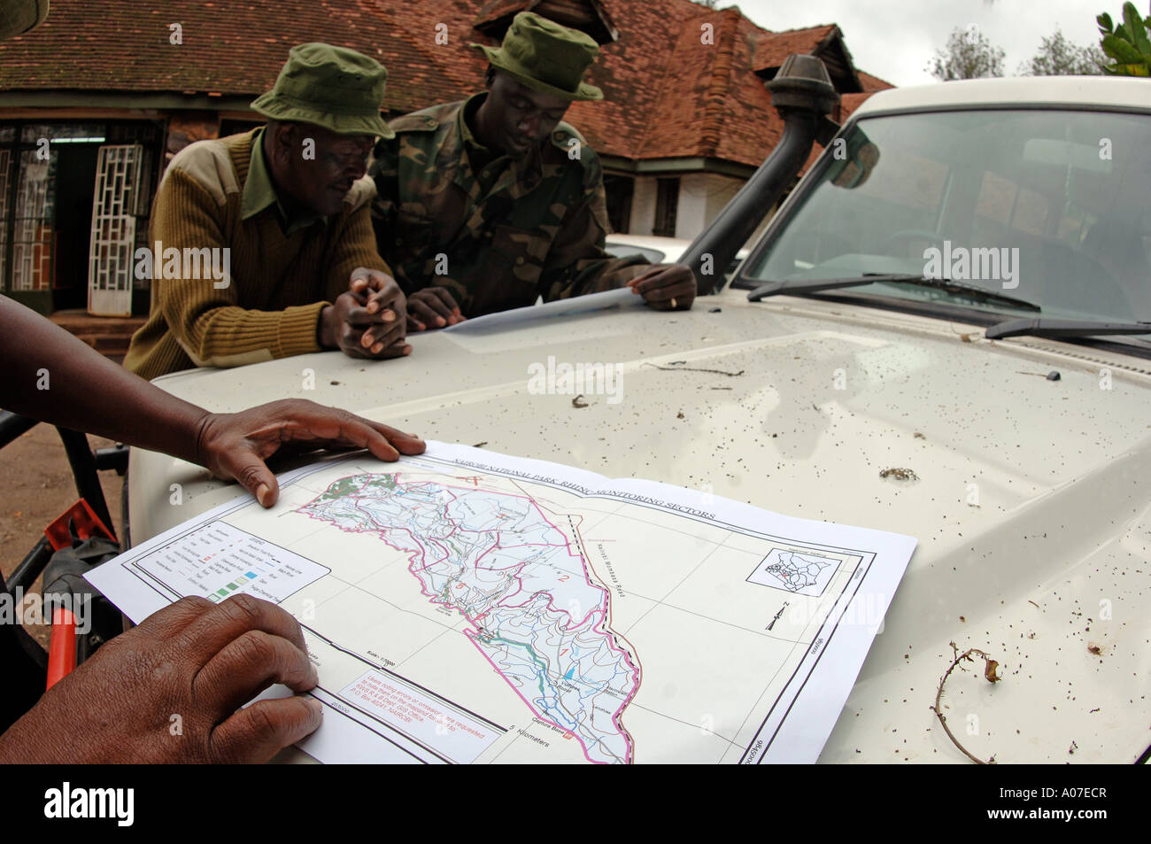 Rangers from the Kenya Wildlife Service (KWS) patrolling Nairobi ...